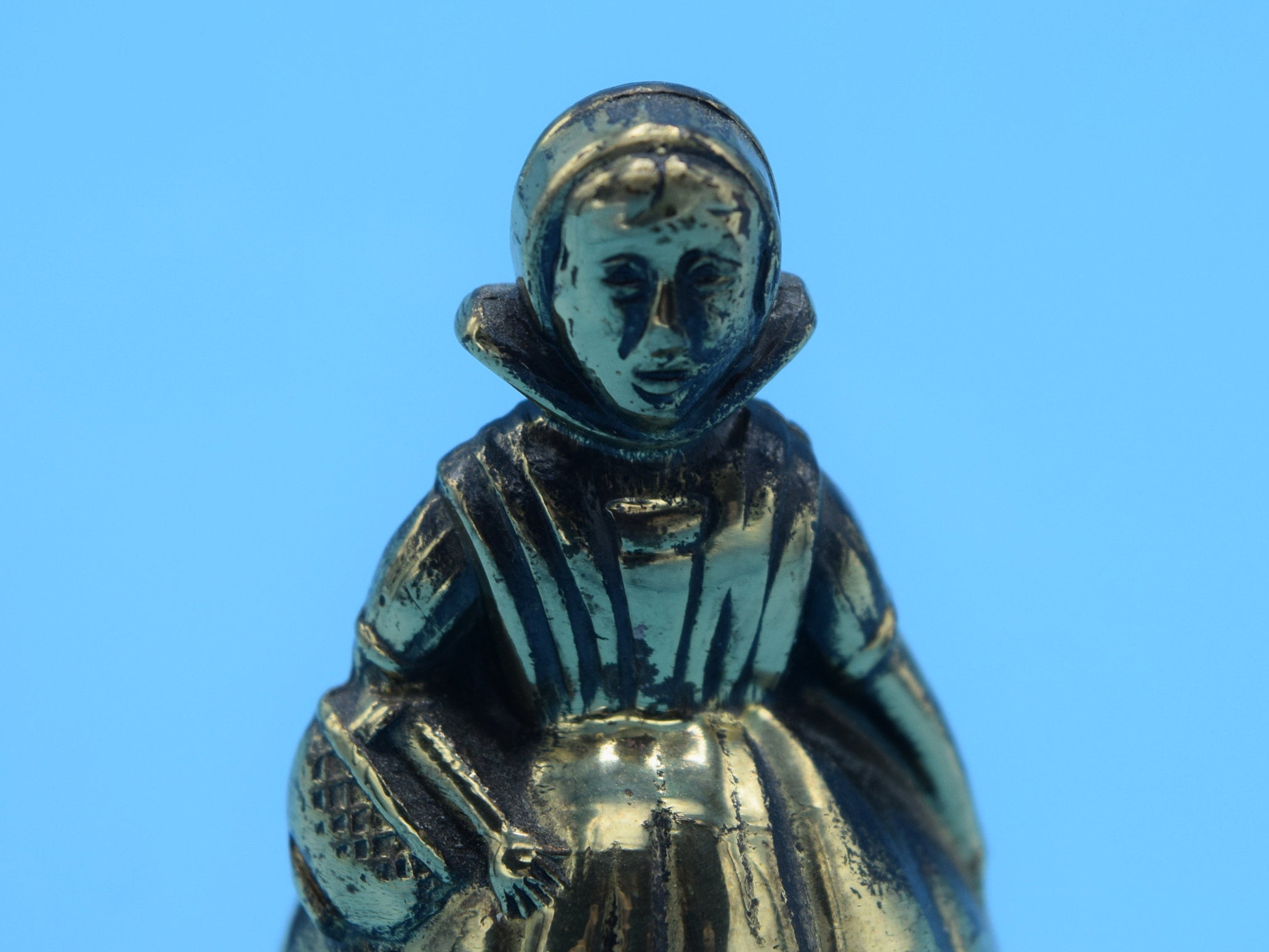 Brass Victorian Lady Bell Vintage Solid Brass Miniature Bell | Etsy