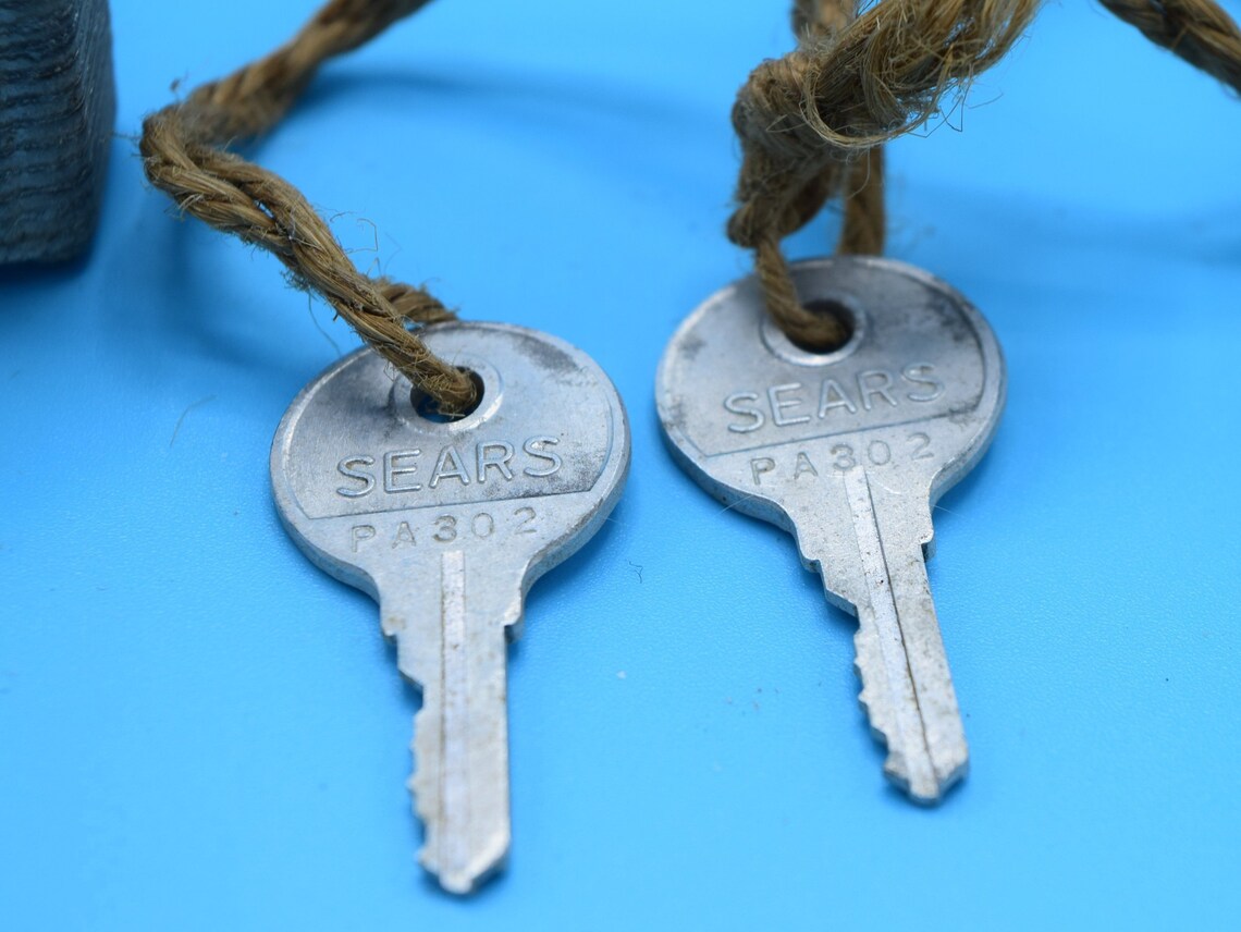 Sears Lock With 2 Keys Vintage Steel Working Padlock and Sears - Etsy