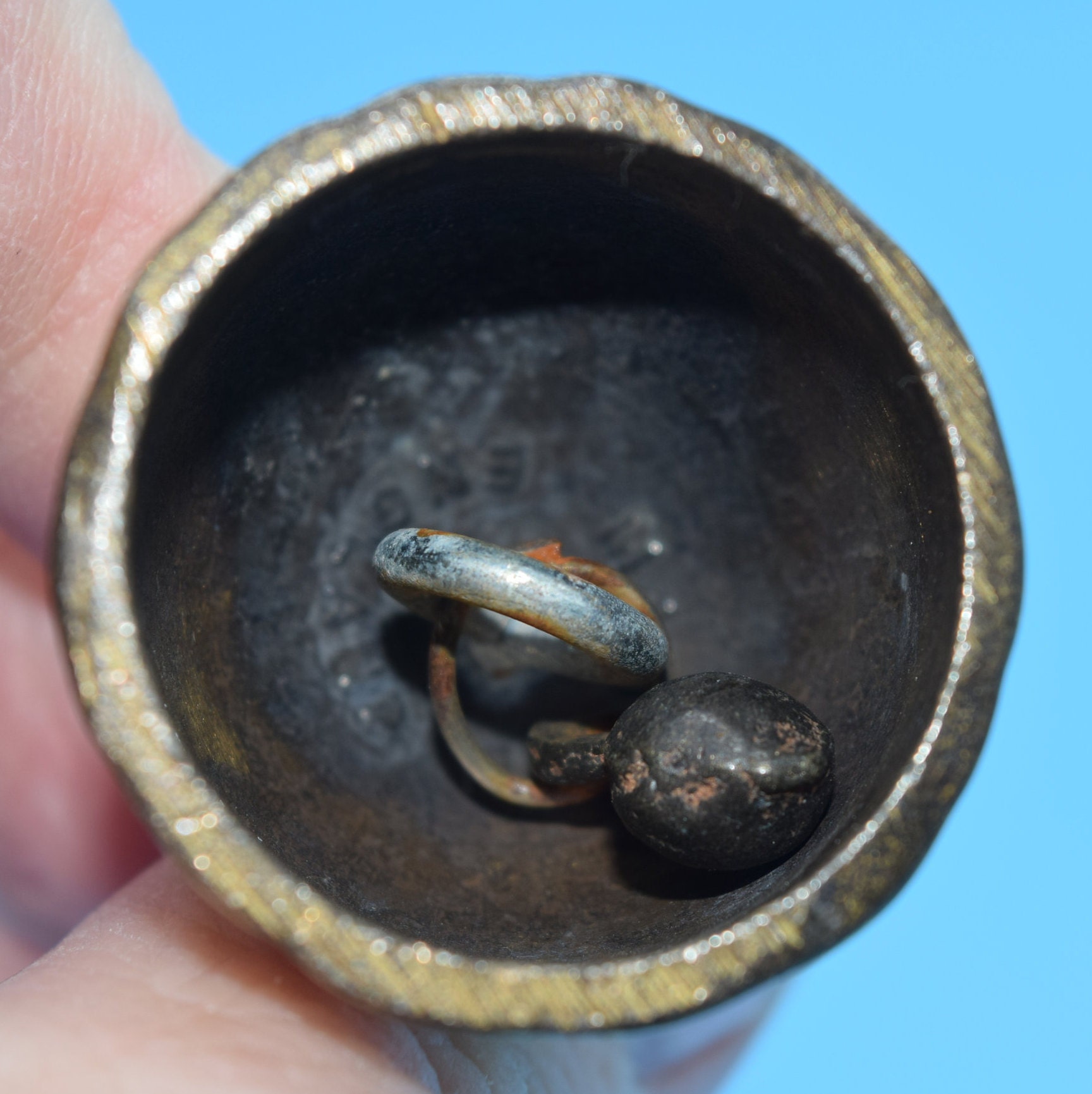 Brass Victorian Lady Bell Vintage Solid Brass Miniature Bell | Etsy