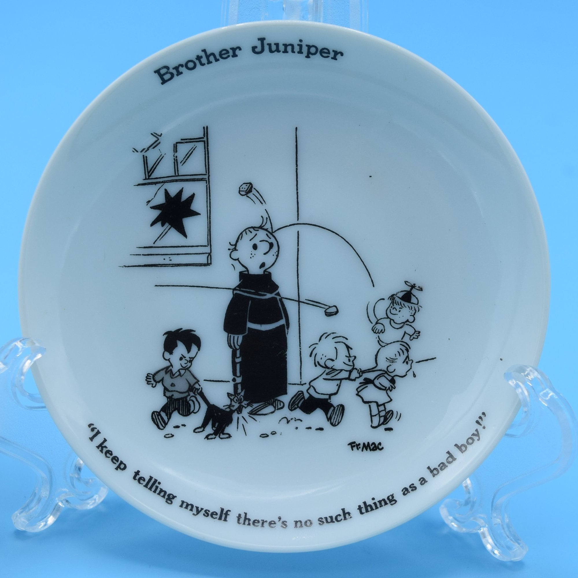 Brother Juniper Publishers Syndicate Plates Set of 4 Vintage 1958 ...