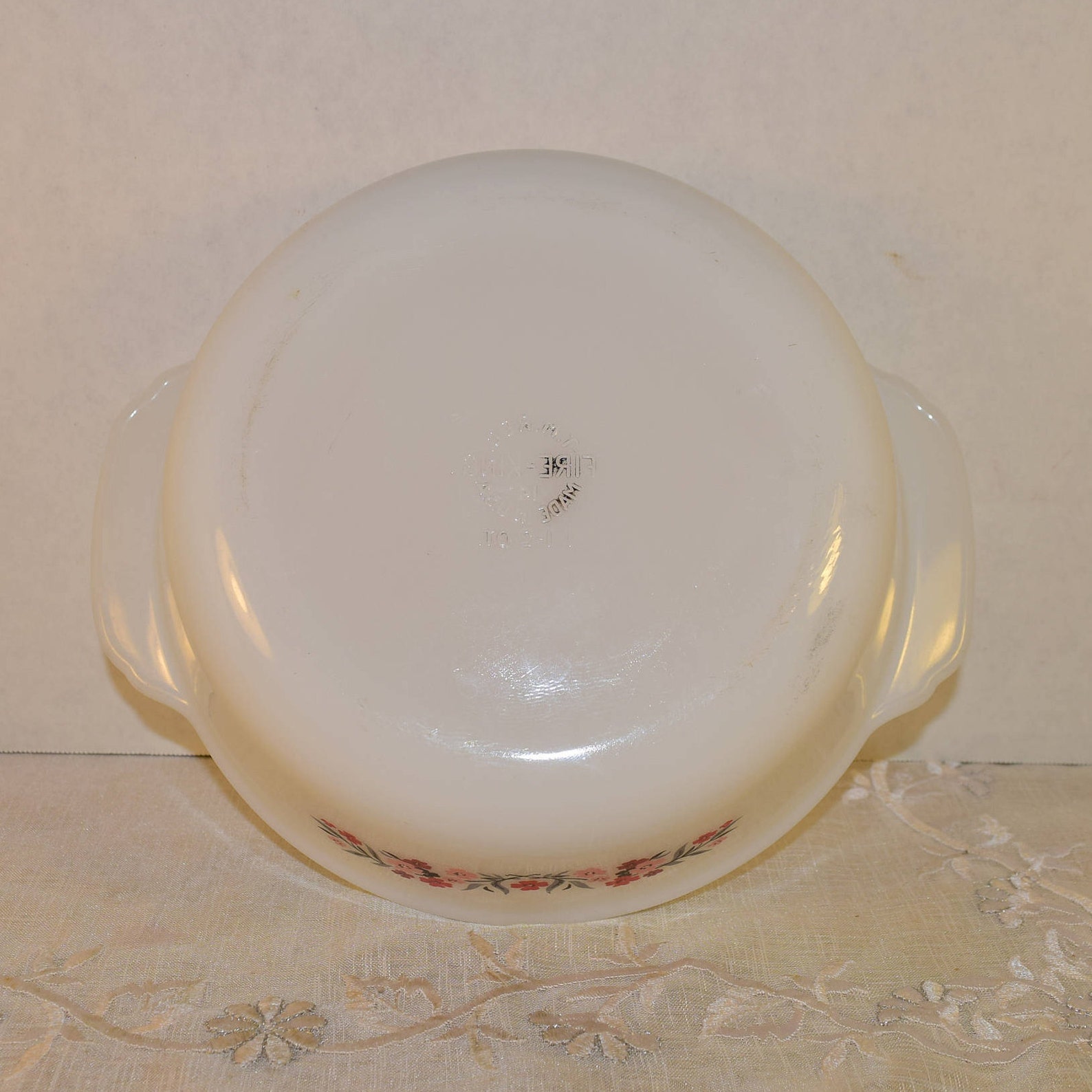 Fire King Primrose Casserole Dish Vintage Thanksgiving Anchor | Etsy