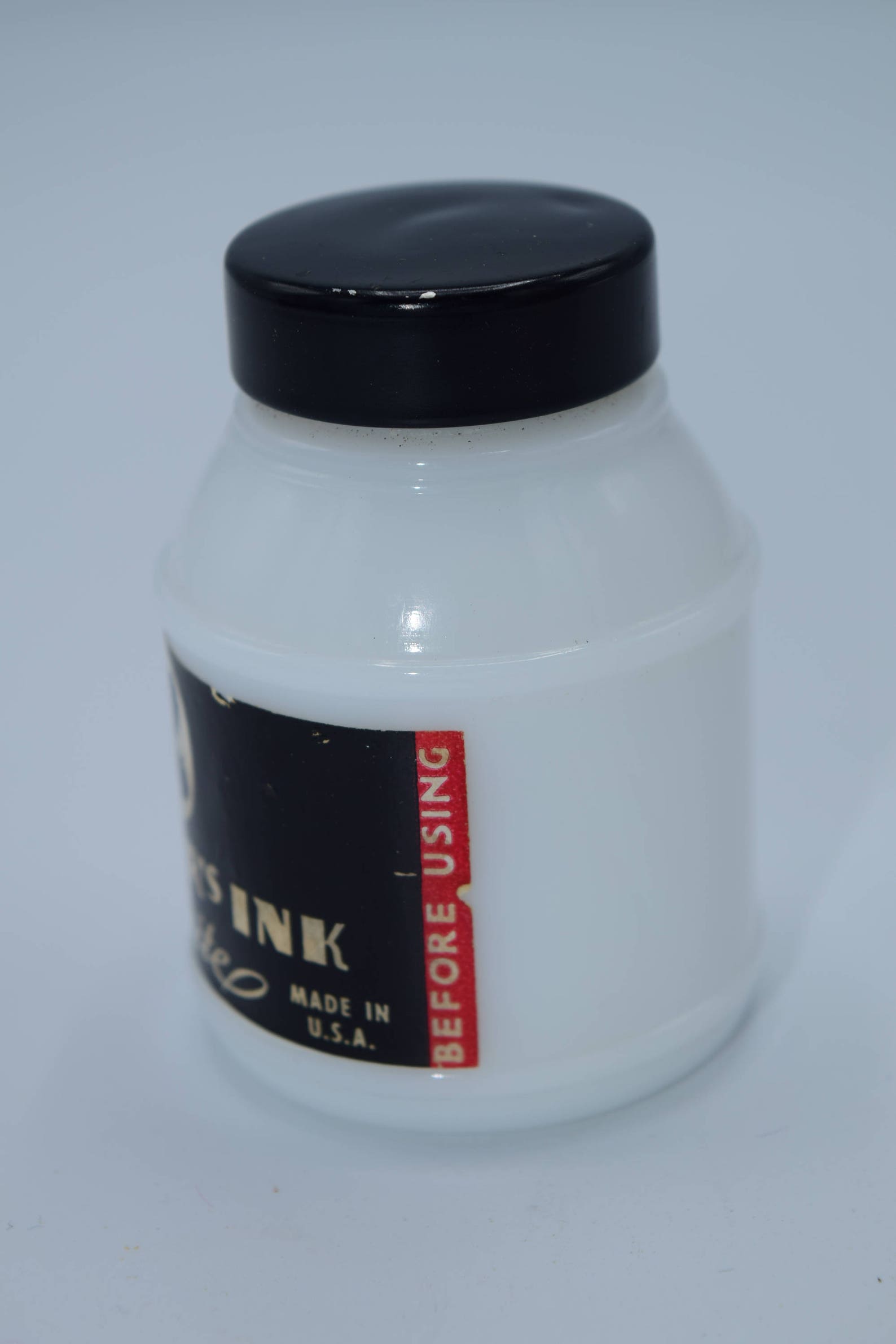 Carter's Ink White Bottle Vintage Early White Out 441 Screw Top Inkwell ...