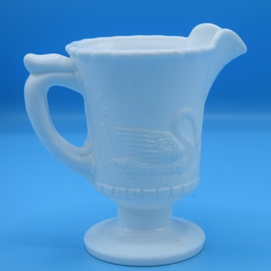 Atterbury Swan Milk Glass Creamer Vintage White Milk Glass Antique ...