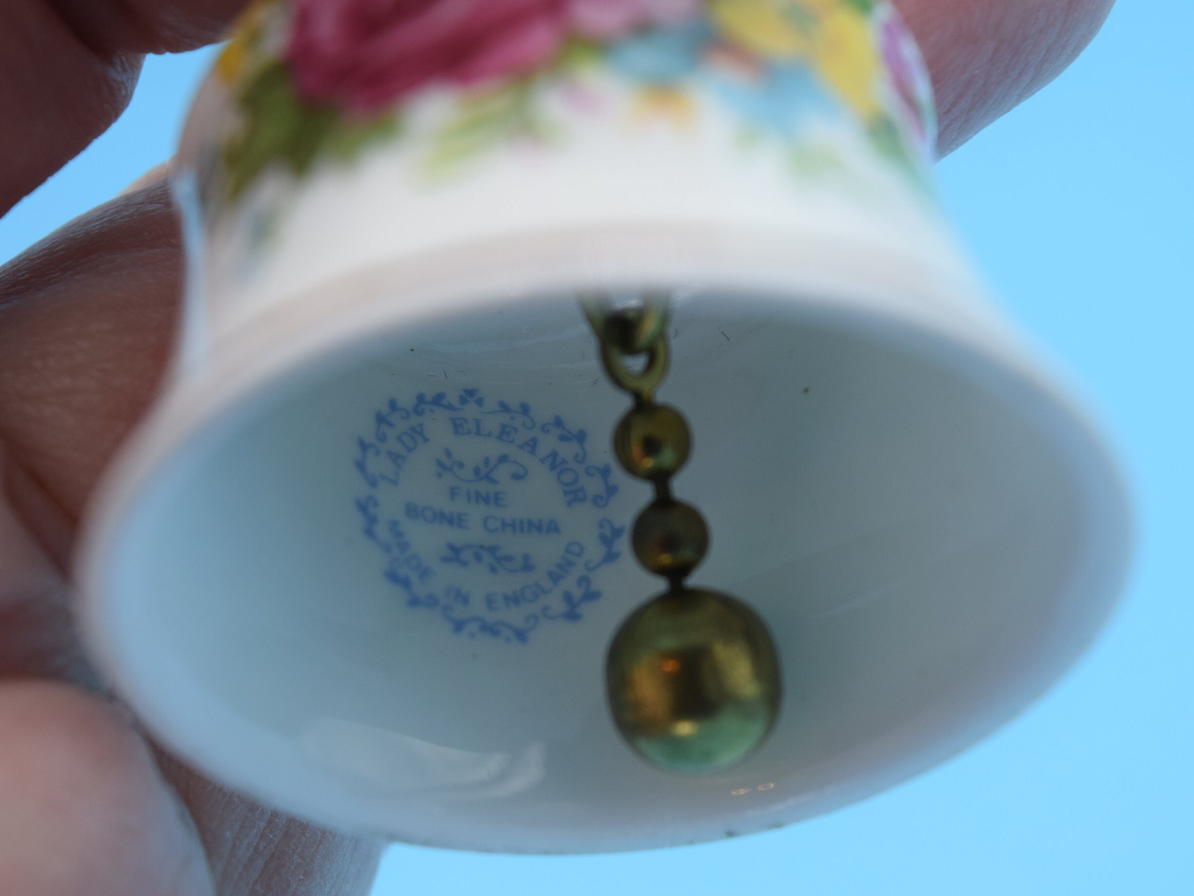 Lady Eleanor Bell Vintage Miniature English Bell Porcelain - Etsy