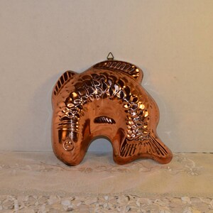 Copper Fish Mold Vintage Fish Jello Mold Wall Hanging Copper French ...