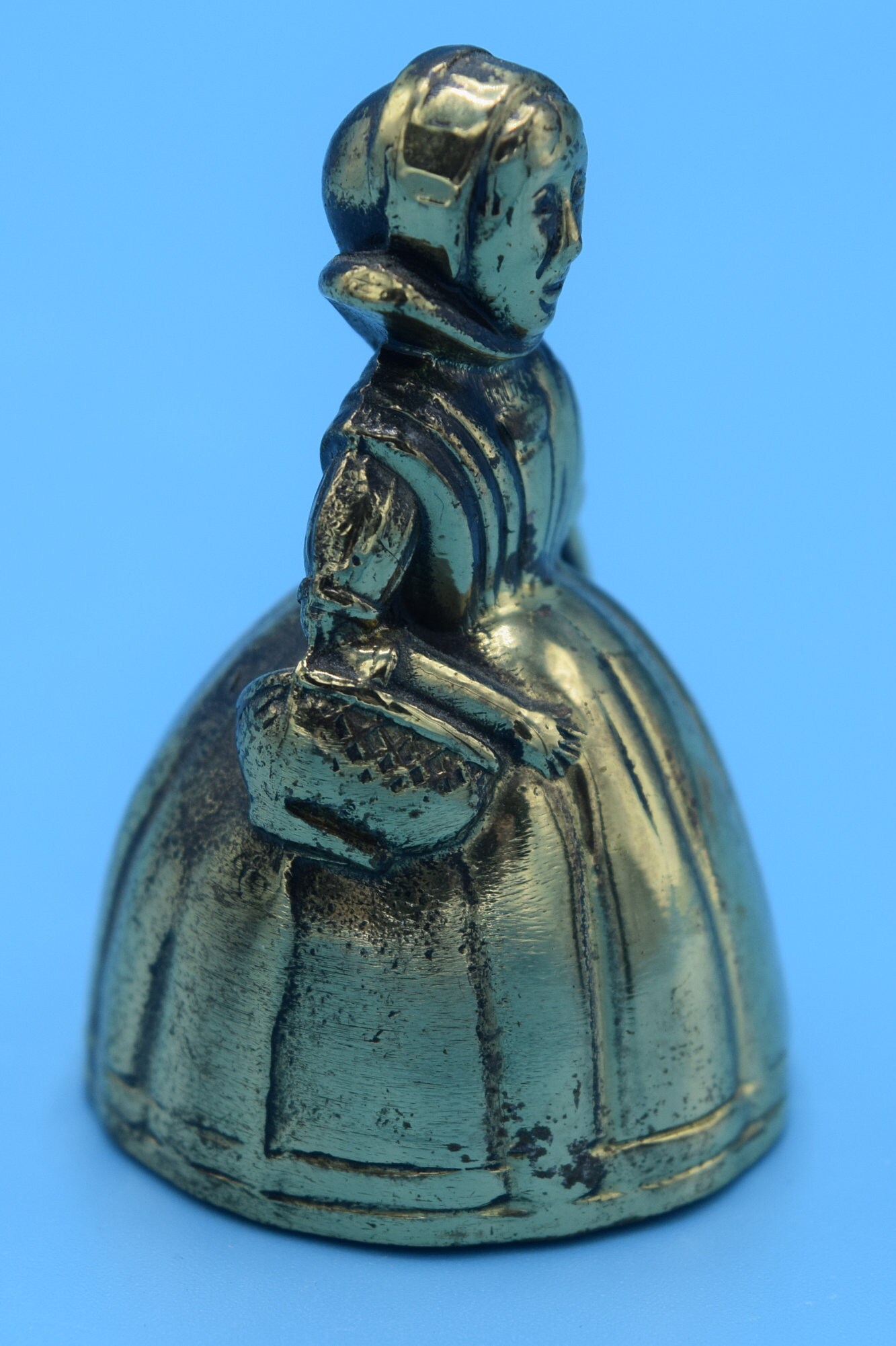 Brass Victorian Lady Bell Vintage Solid Brass Miniature Bell | Etsy