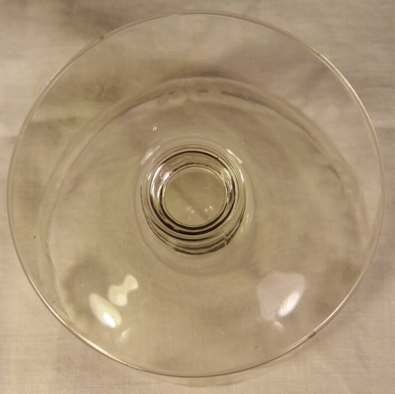 Etched Blown Crystal Glass Sundae Dish Vintage Dessert Bowl | Etsy