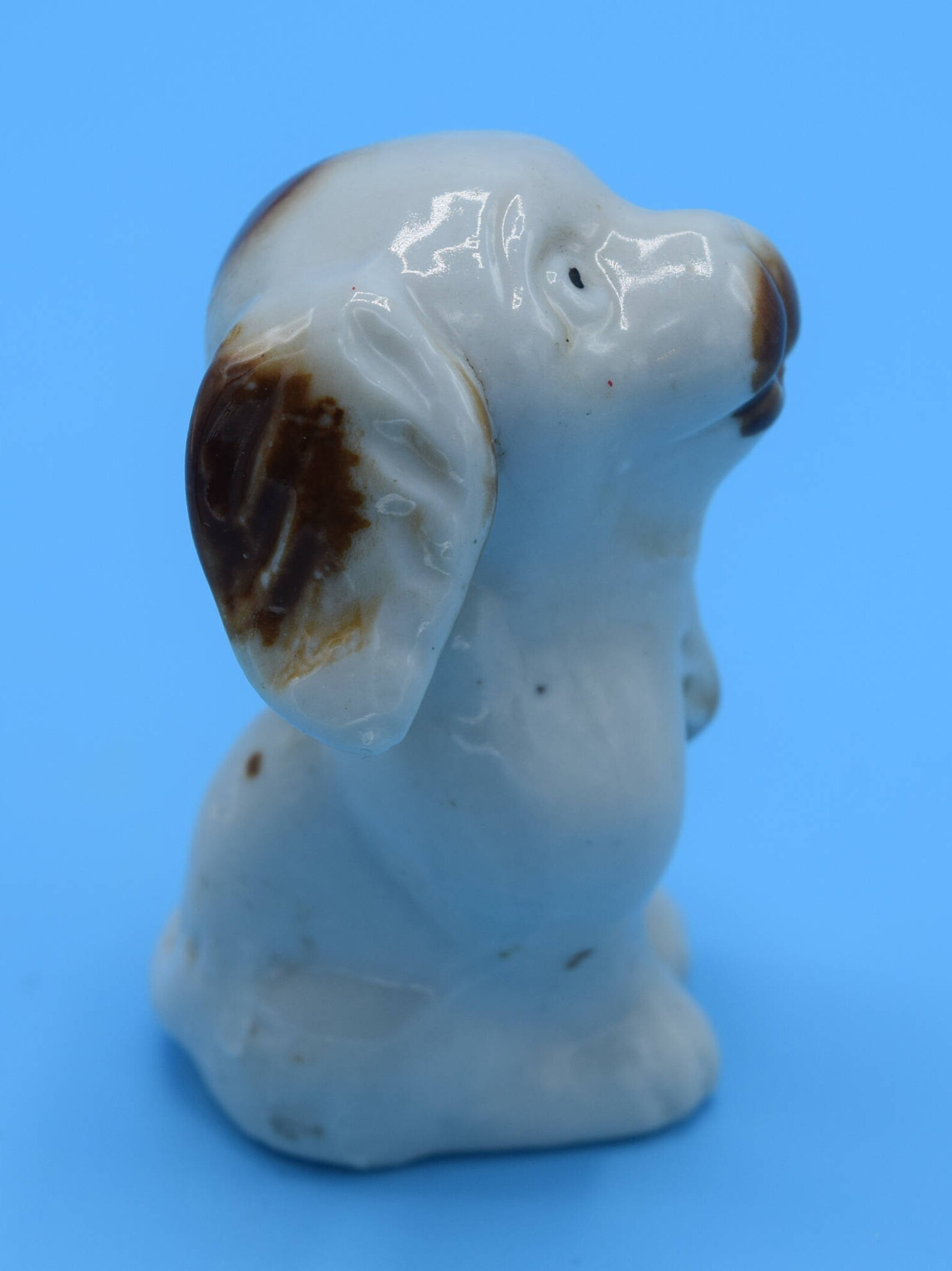 Miniature Japan Dog Figurine Vintage Ceramic Brown Spotted Dog | Etsy