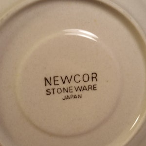 Newcor Stoneware New Port Saucer Set of 4 Vintage Made in - Etsy