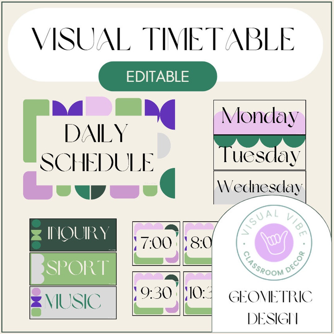Visual Timetable - Etsy