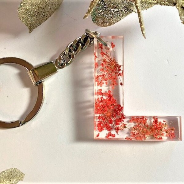 Letter Keyring - Etsy