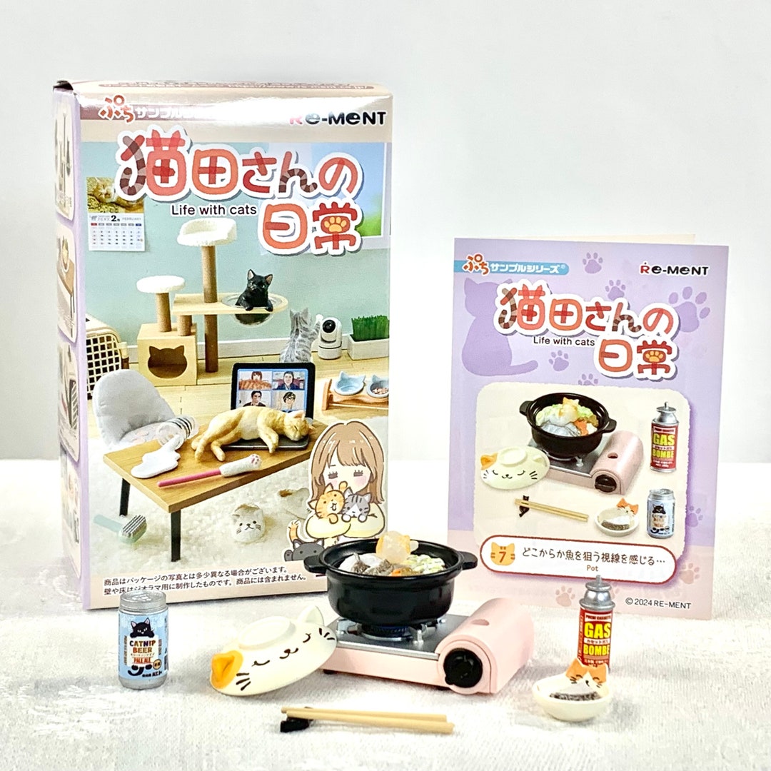 Re-ment 2024 Life With Cats Miniatures: Pot Set (box #7) - Etsy