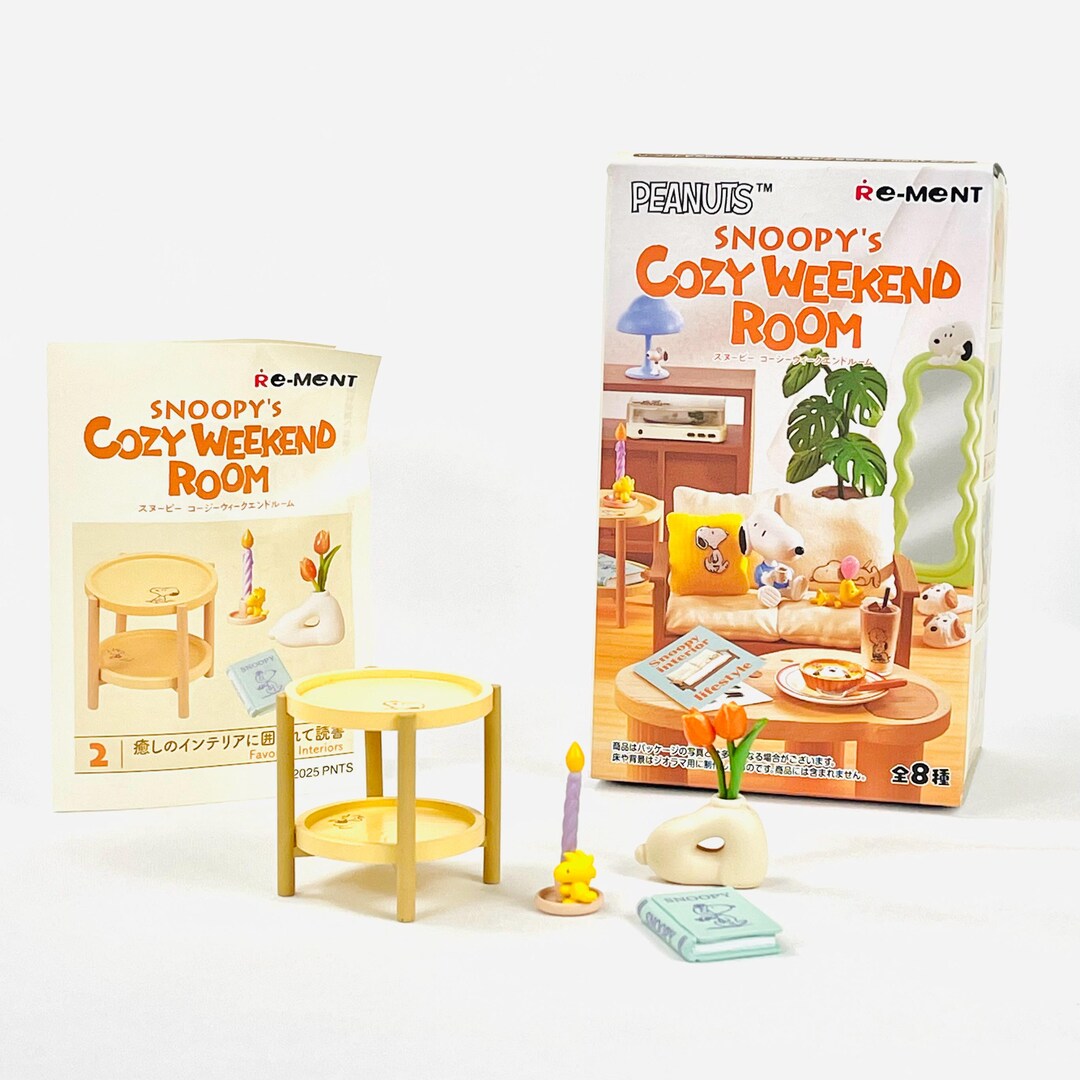 Re-ment 2025 Snoopy's Cozy Weekend Room Miniatures: Favorite Interiors ...
