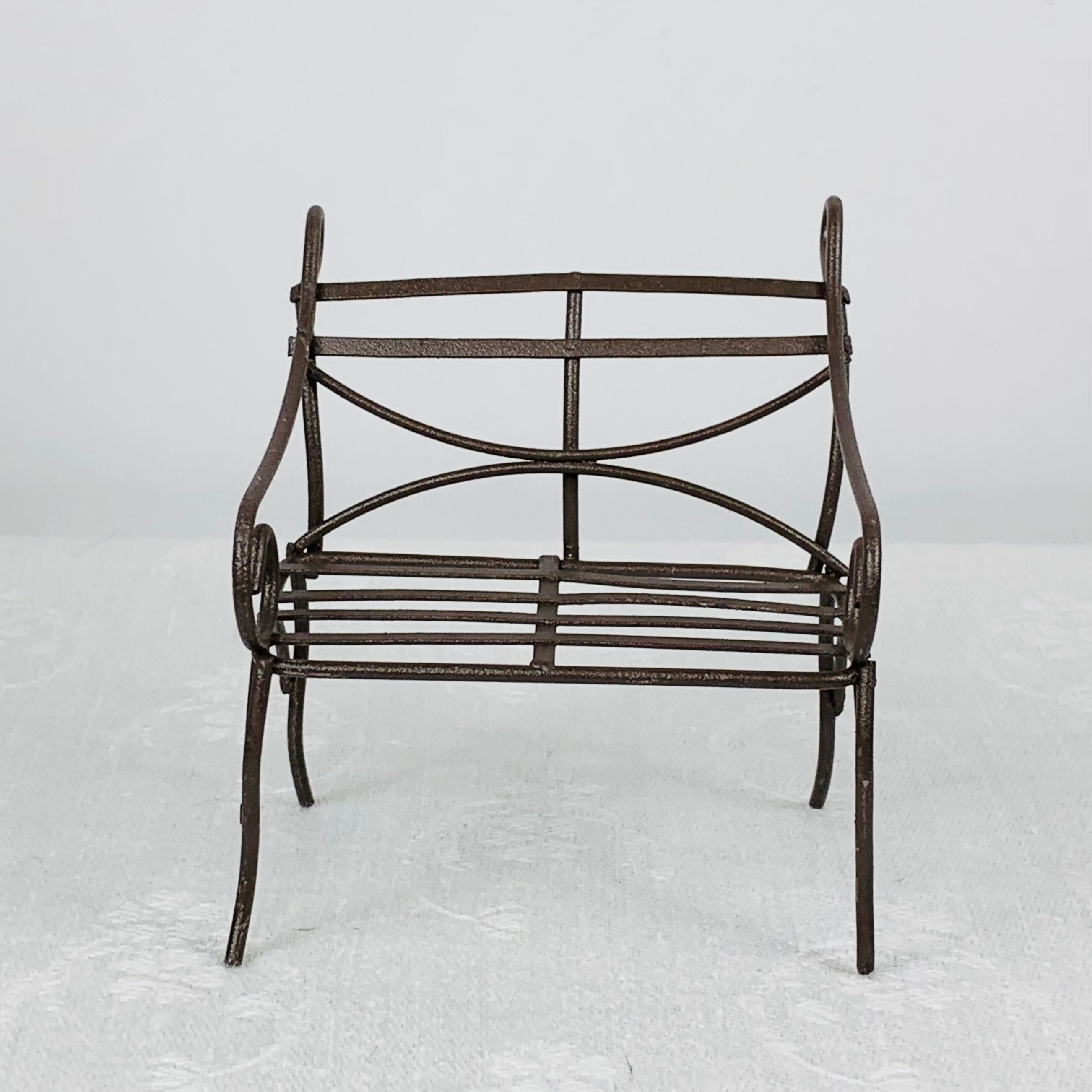 Vintage Miniature Wire Garden Bench for Doll Houses or Mini - Etsy