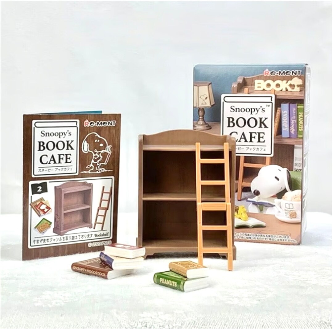 2023 Re-ment - Super! Snoopy’s Own Book Cafe - Box Set #2 - Bookshelf ...