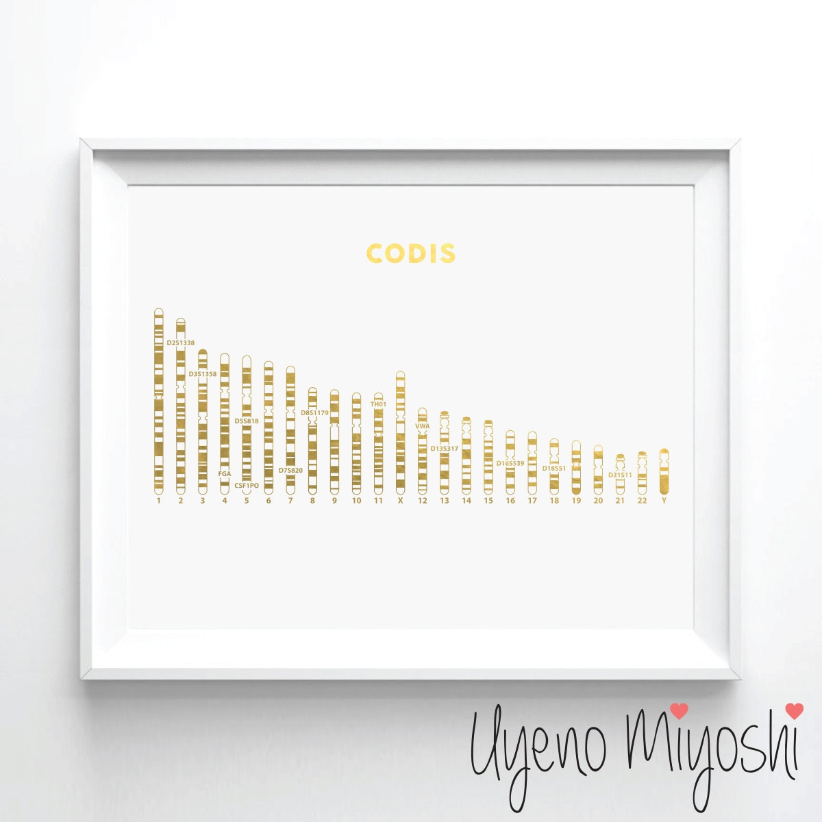 Combined DNA Index System Gold Foil Print Gold Print Custom - Etsy
