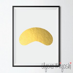 Big Bean Chicago Gold Foil Print, Gold Print, Custom Print in Gold ...