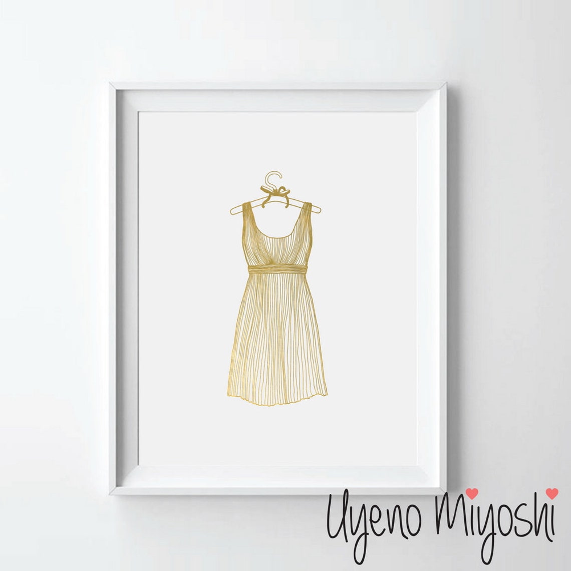 Fabulous Dress Gold Foil Print, Gold Print, Custom Print in Gold ...