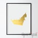 United Arab Emirates Map Gold Foil Print, Gold Print, Custom Print in ...