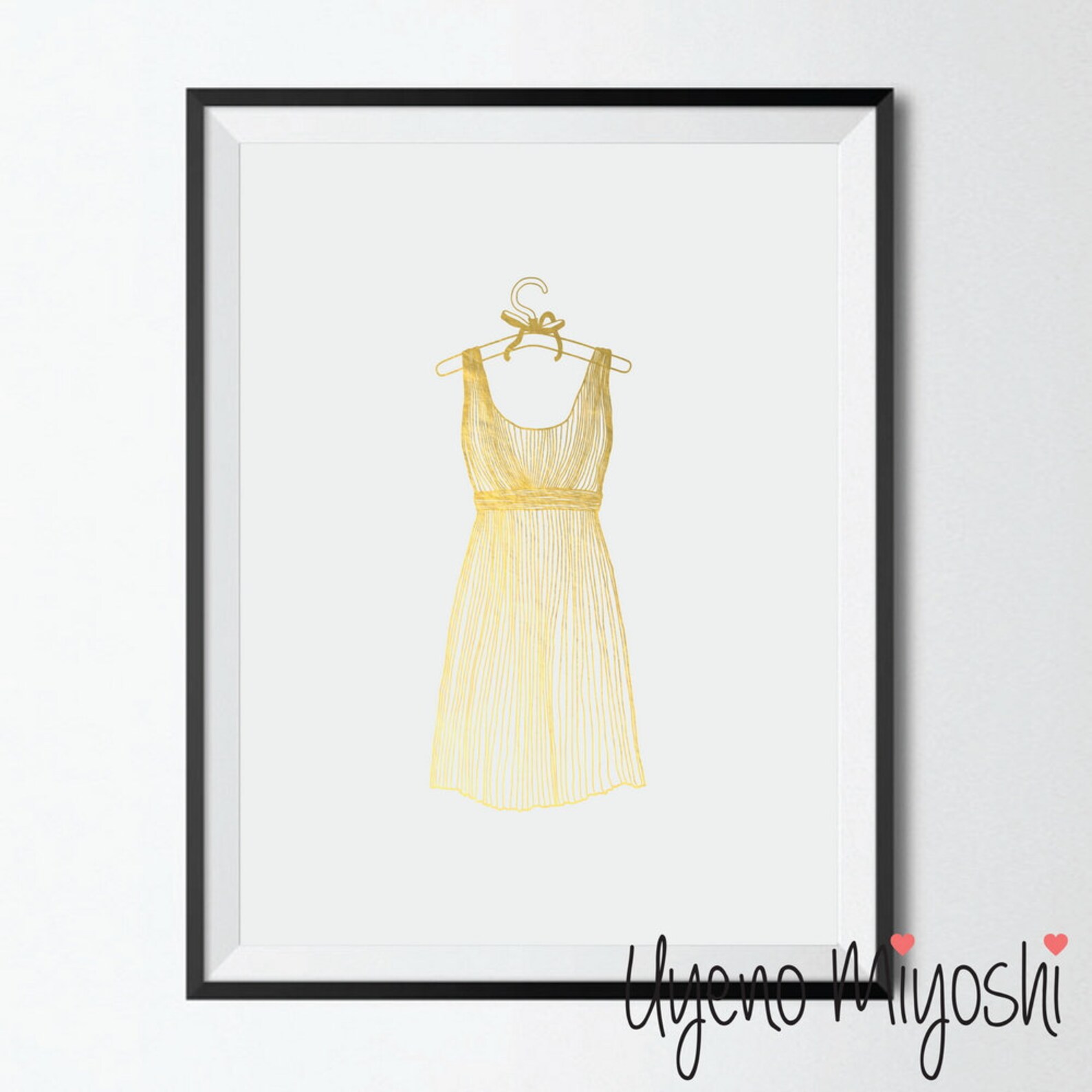 Fabulous Dress Gold Foil Print, Gold Print, Custom Print in Gold ...