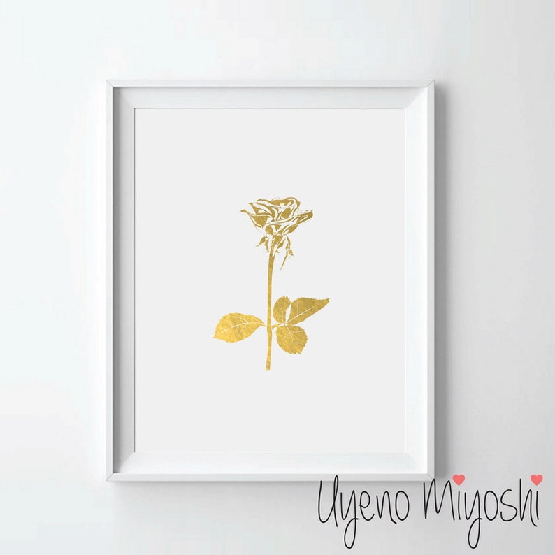 Rose Gold Foil Print Gold Print Custom Print in Gold - Etsy