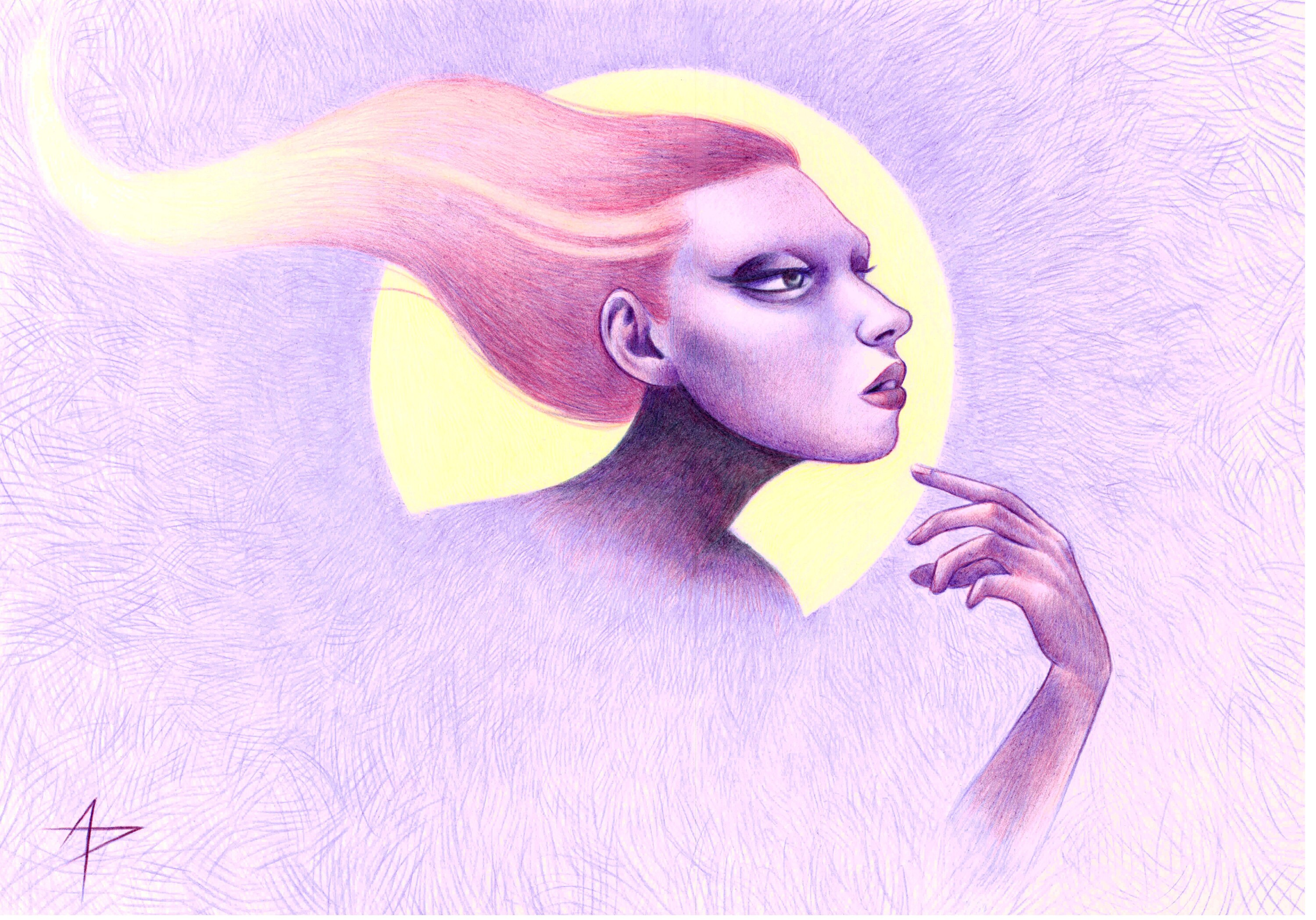 TOXIC Original Drawing on Paper, A3 Size, Colour Pencils, Pop ...