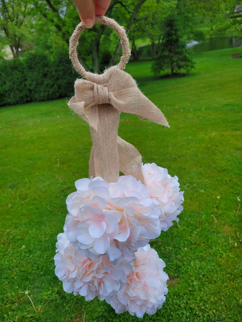 Handmade Hydrangea Swag in Light Pink, Cream Color and Mint. - Etsy