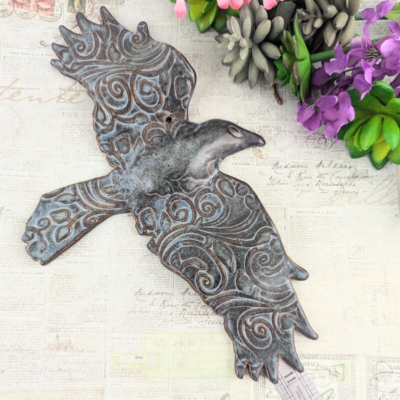 Raven Sculpture - Etsy