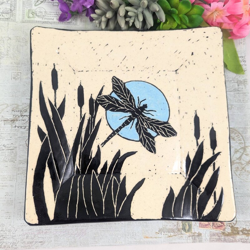 Sgraffito Carved - Etsy