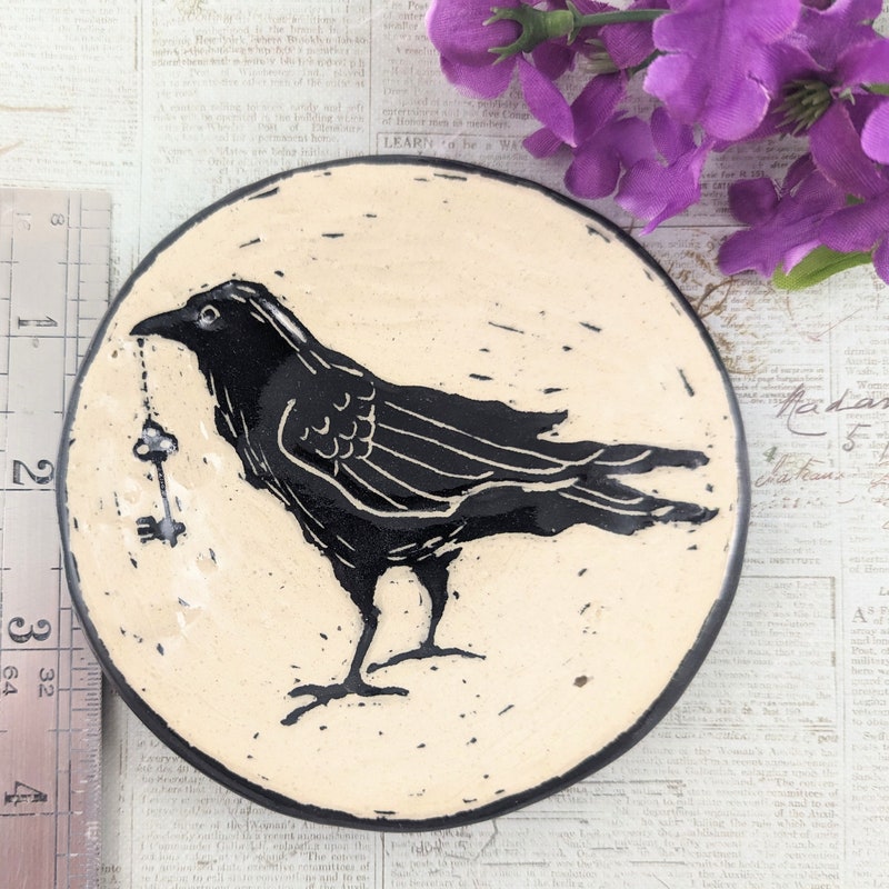 Ceramics Plate Sgraffito - Etsy