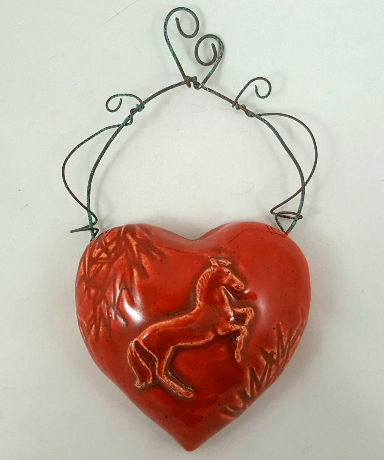 Wall Heart Ceramic Heart Ornament Ceramic Hearts Wall - Etsy