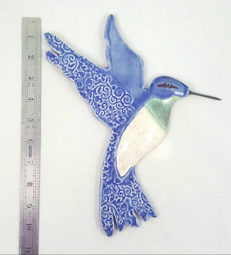 Bird Sculpture, Hummingbird Sculpture, Pottery Bird, Ceramic Bird, Gift ...