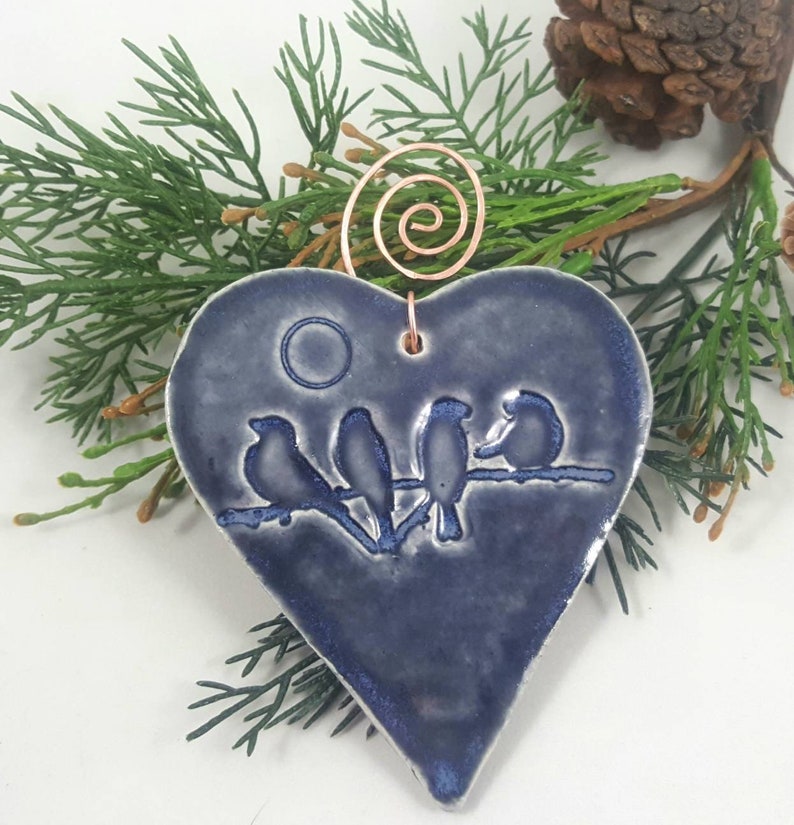 Wall heart ceramic heart ornament ceramic hearts wall | Etsy