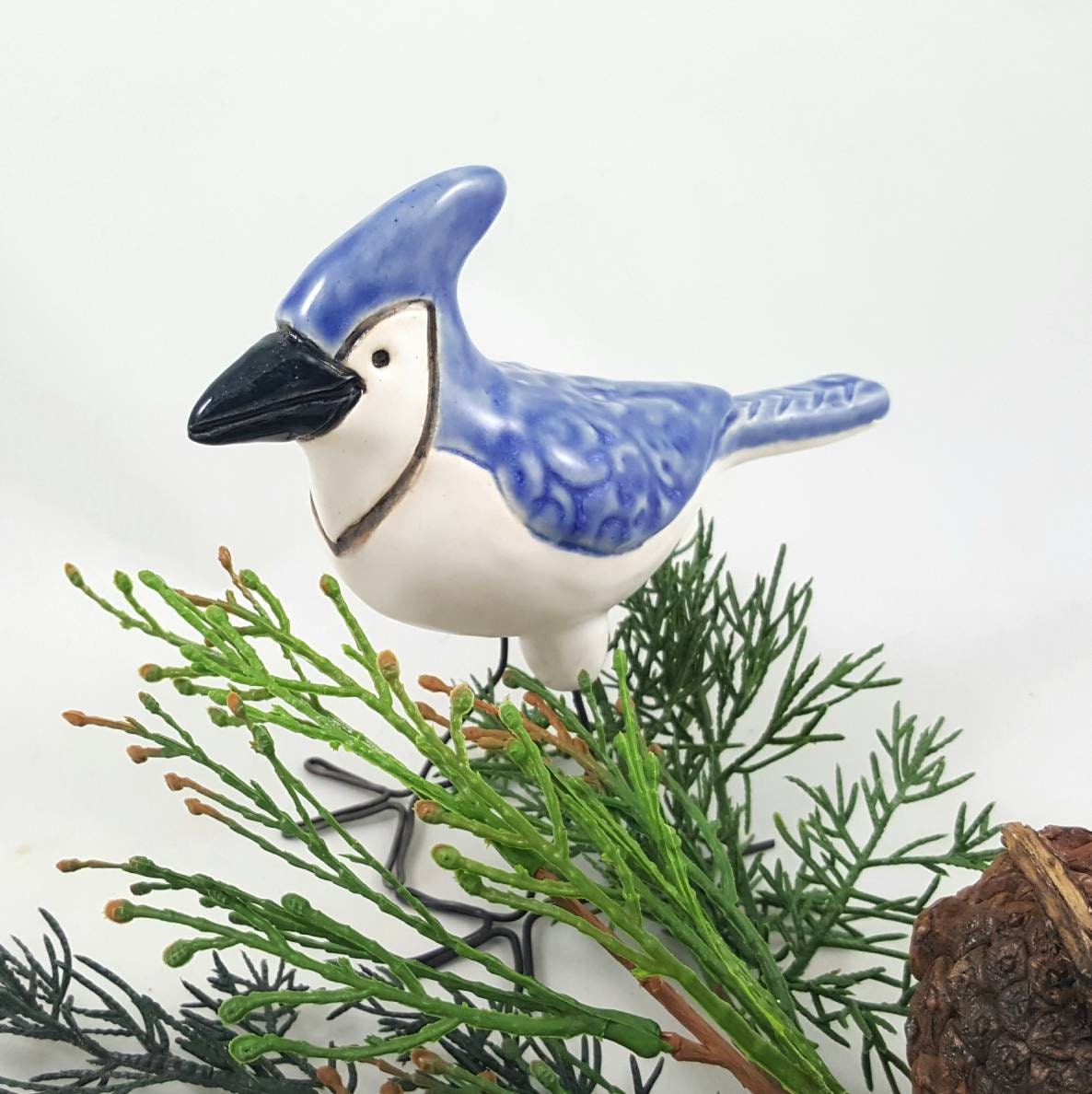 Blue Jay Bird Ceramic Sculpture Bird Pottery Pottery - Etsy