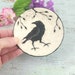 Raven or Crow Bird Sgraffito Ceramic Plate, Crow Dish, Raven Pottery ...