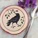 Raven or Crow Bird Sgraffito Ceramic Plate, Crow Dish, Raven Pottery ...