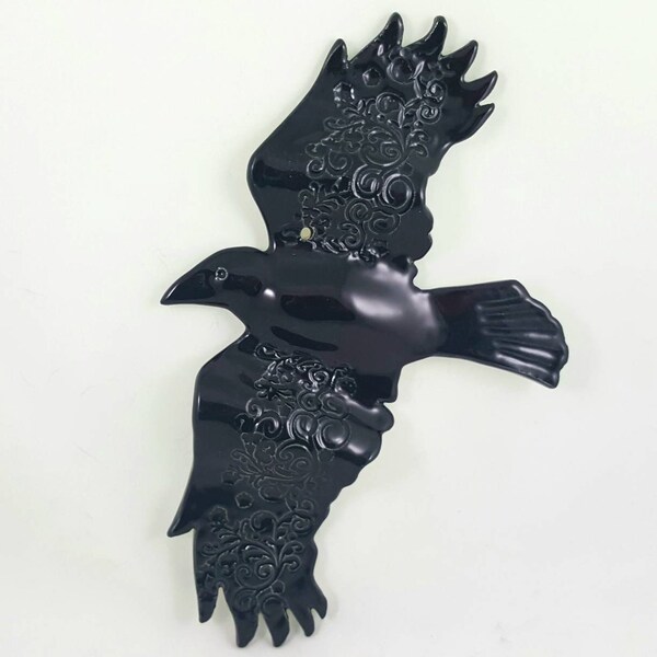 Raven Crow Ceramic Sculpture - Etsy