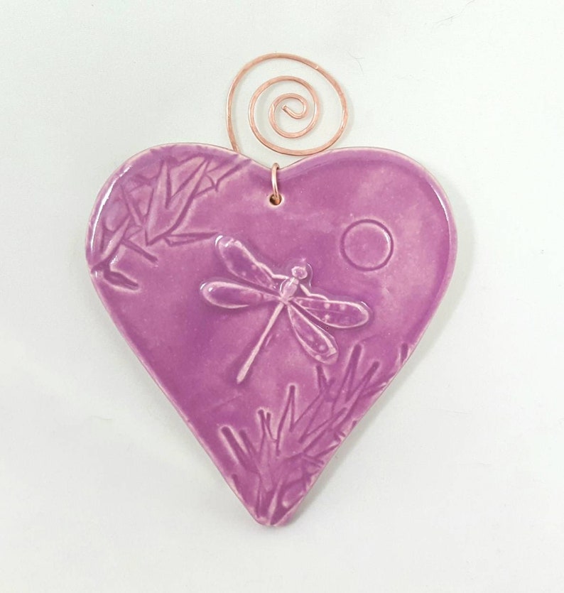 Wall heart ceramic heart ornament ceramic hearts wall | Etsy