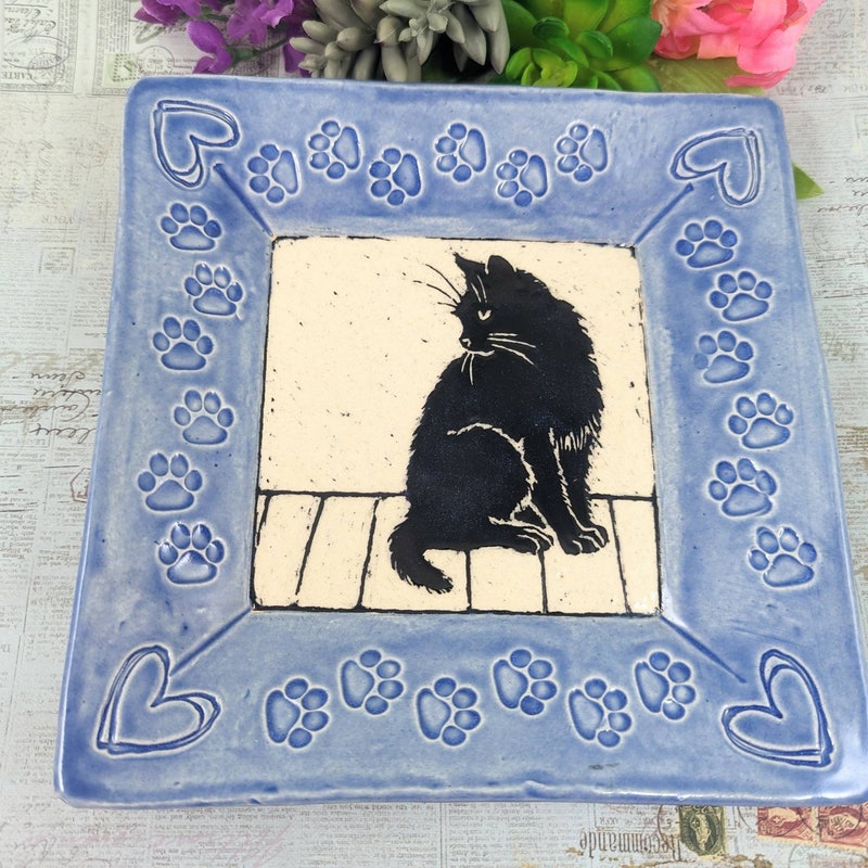 Cat Ceramic Plates - Etsy