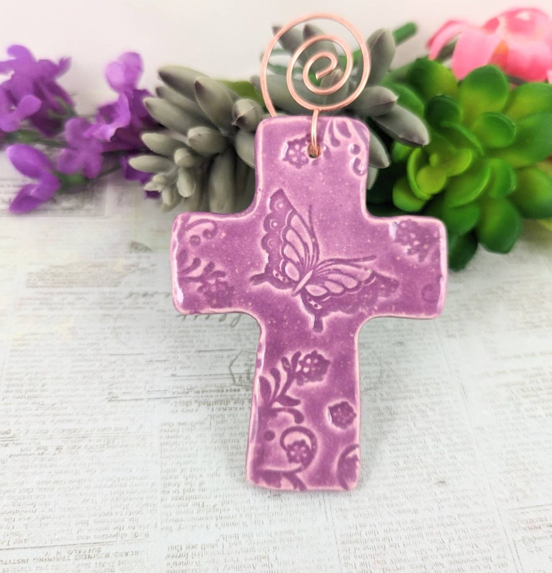 Cross, Wall Cross, Religious Ornament, Nursery Cross, Baptism Cross ...