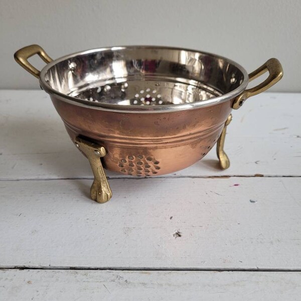 Copper Colander - Etsy