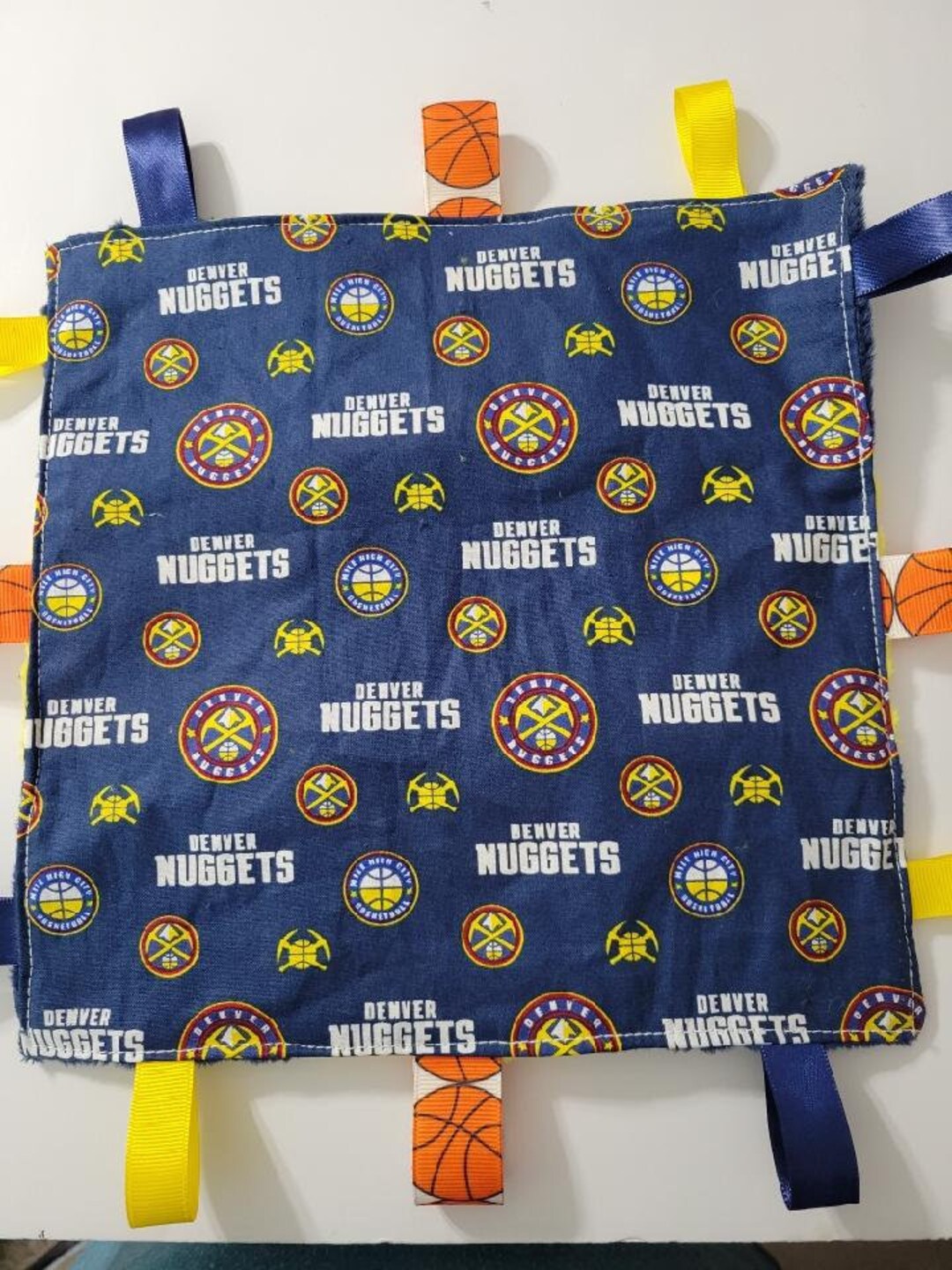 Denver Nuggets Baby Tag Security Blanket - Etsy