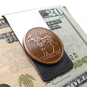 Norwegian Money Clip, Moose, Elk, Deer, Men's Gift, Men's Accessory ...