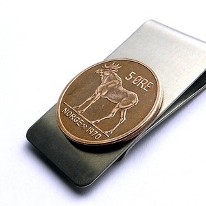 Norwegian Money Clip, Moose, Elk, Deer, Men's Gift, Men's Accessory ...