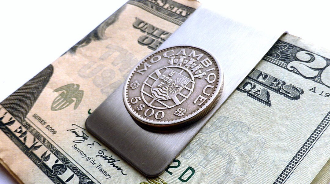African, Mozambique, Coin Money Clip, Men's Accessory, Men's Gifts, Men ...