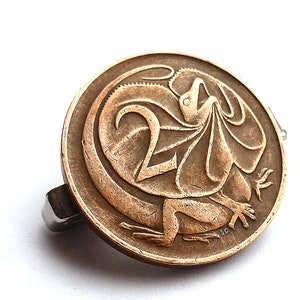 Australian Brooch Lizards Reptiles Coin Pin Animal - Etsy