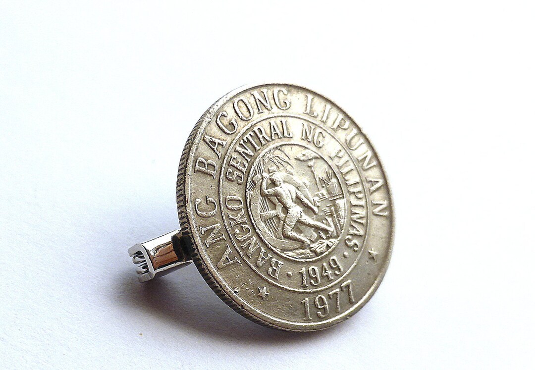 Philippines, Vintage 1977 Coin Brooch, Coin Pin, Filipino, Coin Jewelry ...