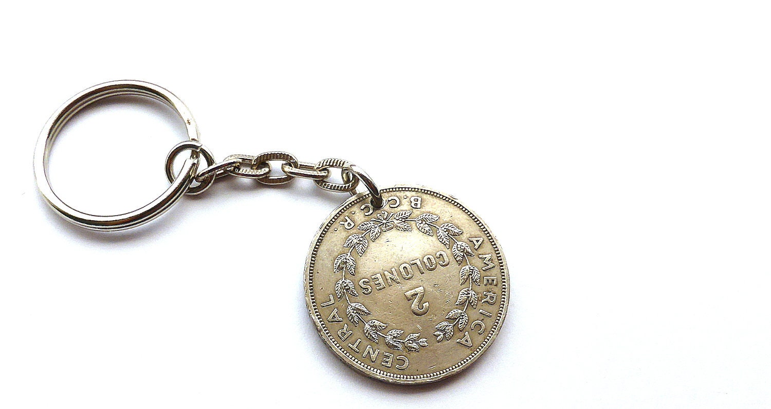 Costa Rican Keychain 1968 Men's Gift Gift for Him - Etsy