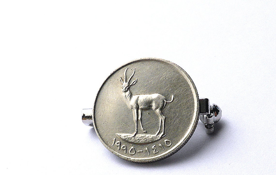 Emirates Coin Brooch 1995 Gazelle Deer UAE Coin Pin | Etsy