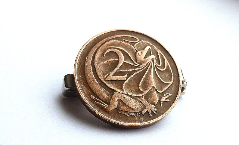 Australian Brooch Lizards Reptiles Coin Pin Animal - Etsy